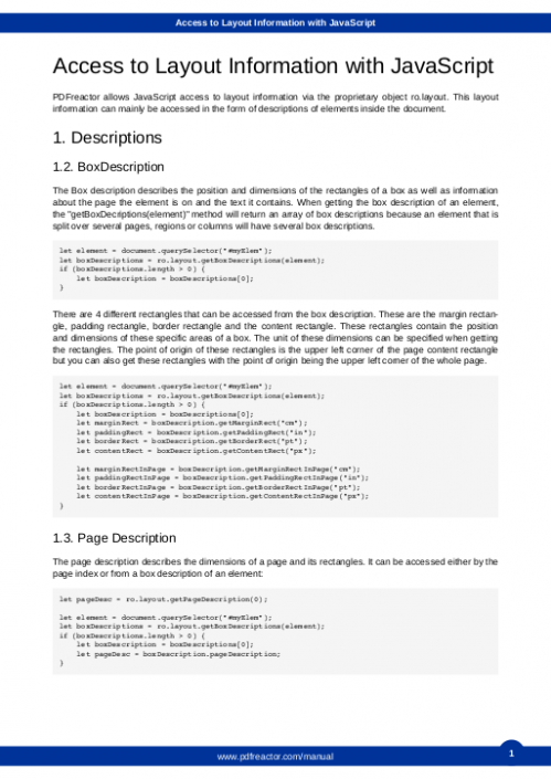 Samples - PDFreactor